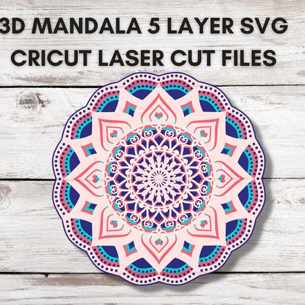 Lightburn Flower Files - Etsy