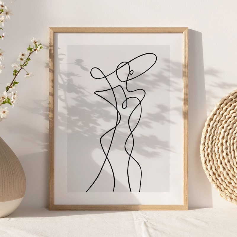Modern Line Art - Etsy