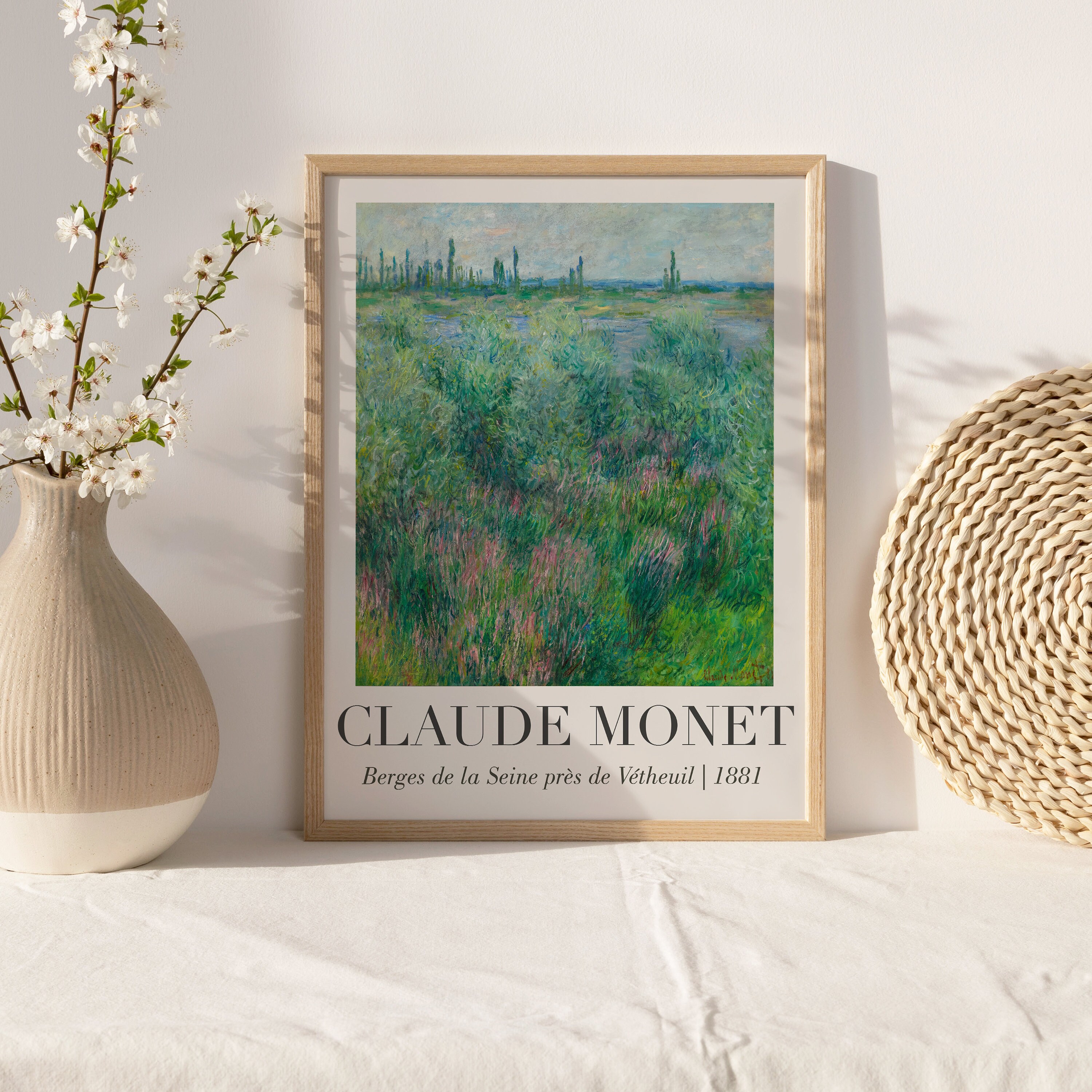 Claude Monet French Country Print, Spring Landscape Poster (digital ...