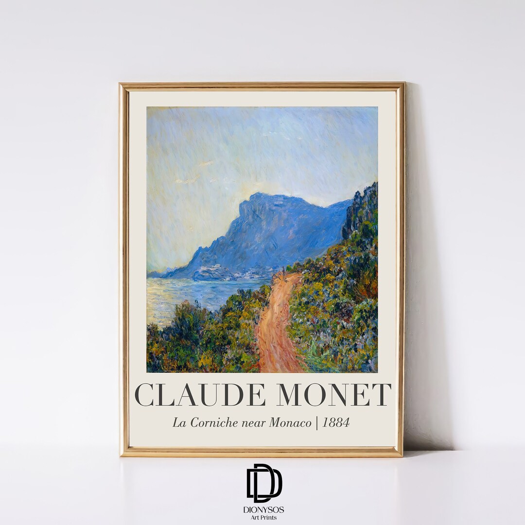 Claude Monet La Corniche Printable Wall Art, Coastal Landscape Print ...