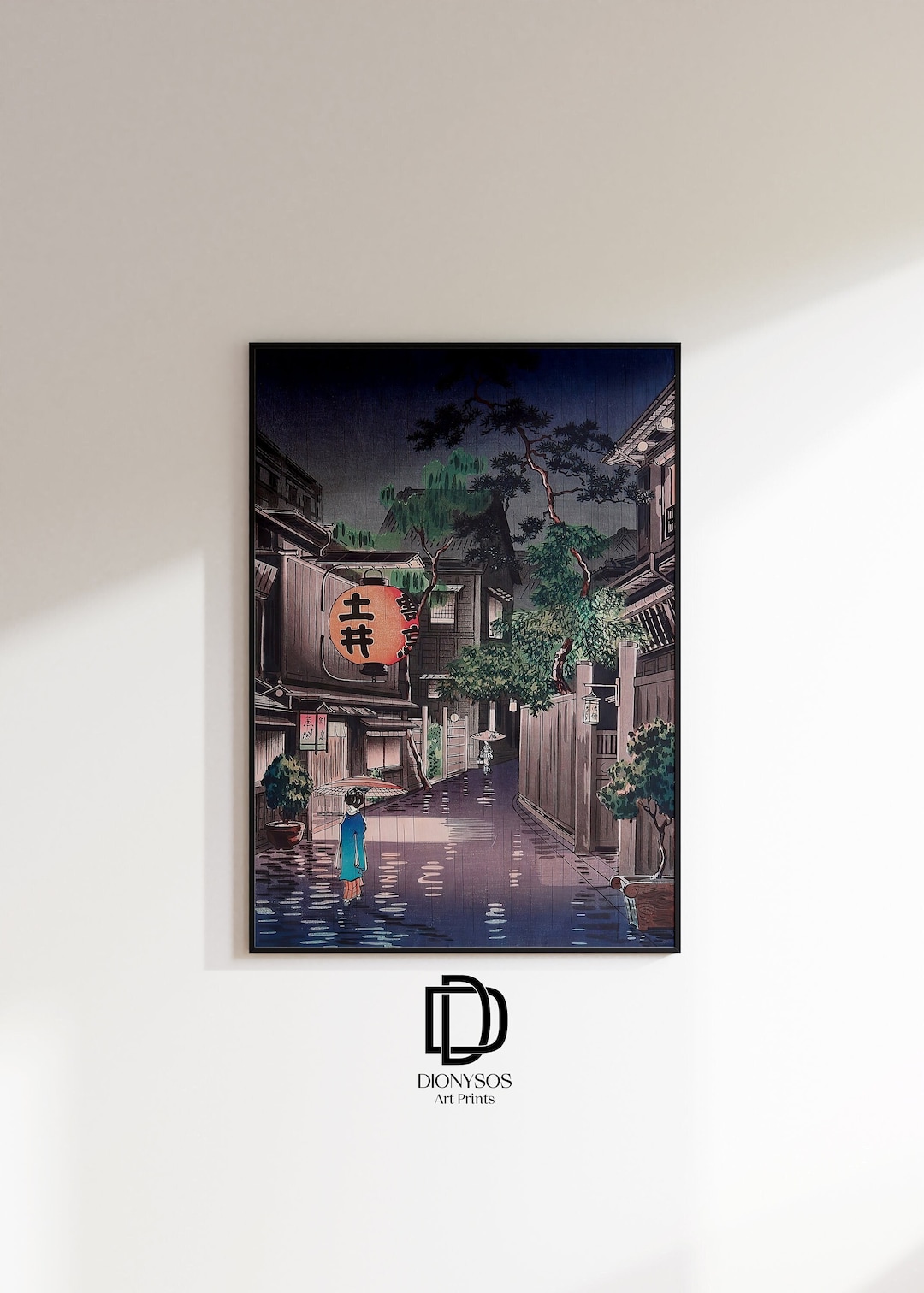 Tsuchiya Koitsu Evening at Ushigome Printable Wall Art, Edo Period Art, Koitsu Woodblock Art ...