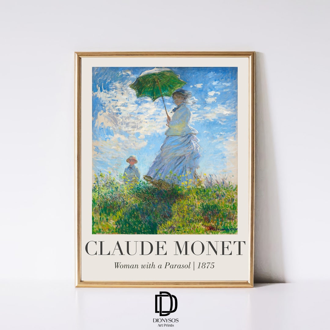 Monet Woman With Parasol Print, French Country Art (digital Download ...
