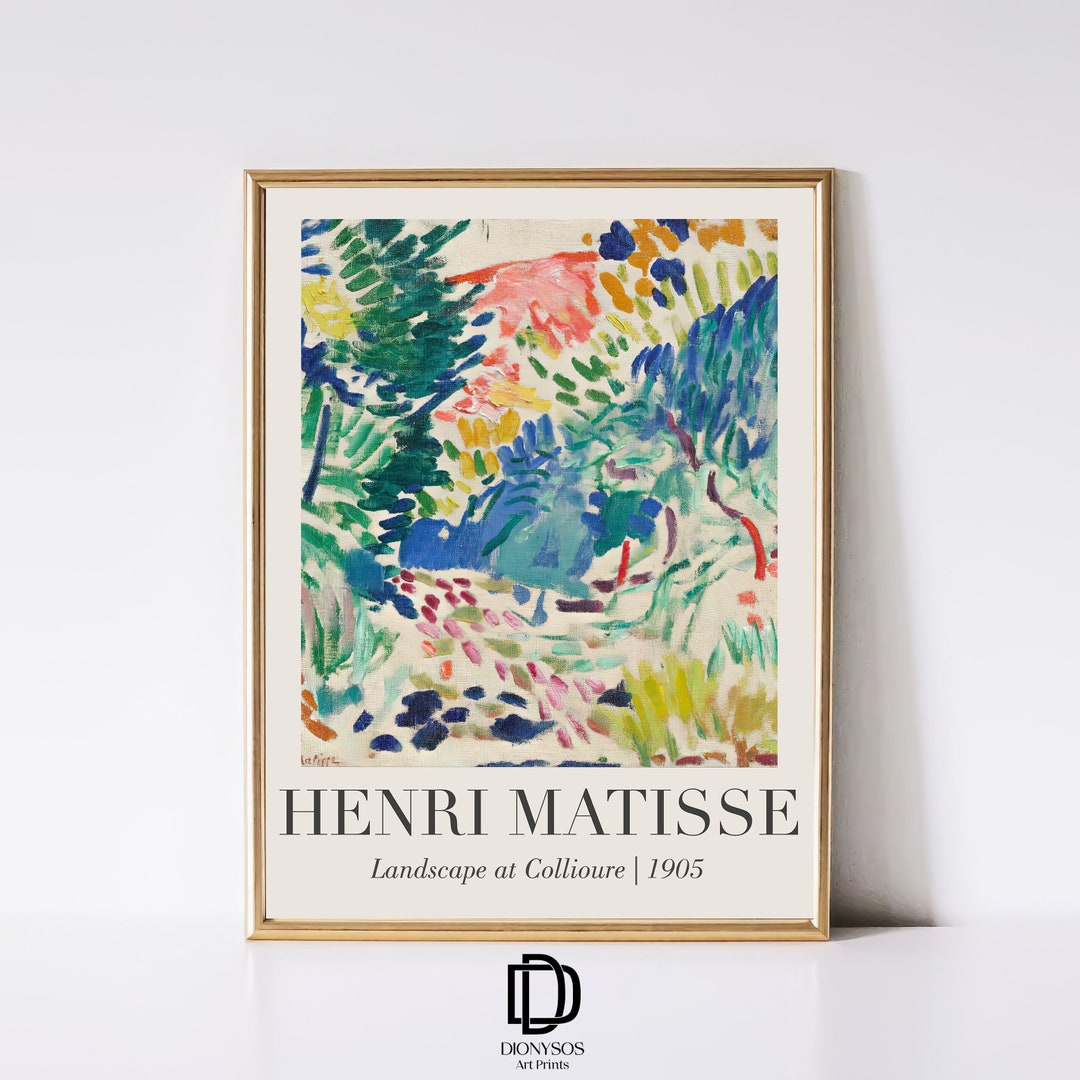 Henri Matisse Landscape Art Print, Vintage Exhibition Poster (digital ...