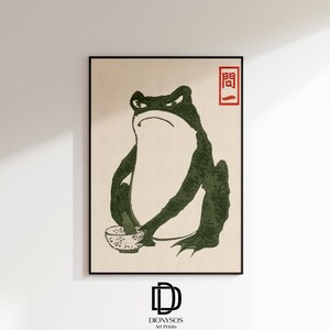 Japanese Matsumoto Hoji Frog Print Vintage Frog Woodblock - Etsy