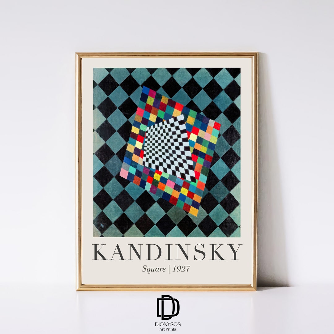 Artful Wassily Kandinsky Print, Vintage Kandinsky Exhibition Poster ...