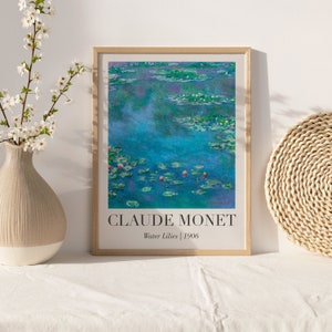 Claude Monet Set of 3 Printable Exhibition Posters, Vintage Painting ...