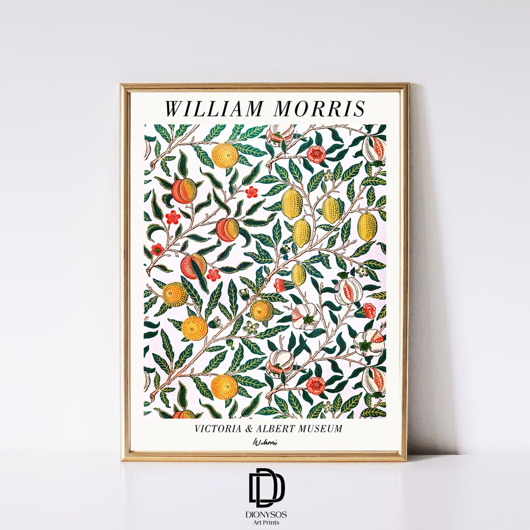 William Morris Fruit Art Print, Artful Morris Digital Artprint, Vintage ...