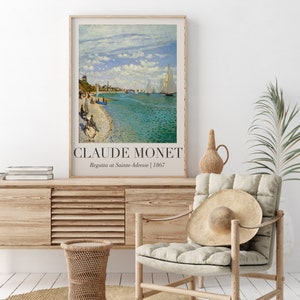 Claude Monet Set of 3 Prints, Coastal Beach Landscape Prints, Vintage ...