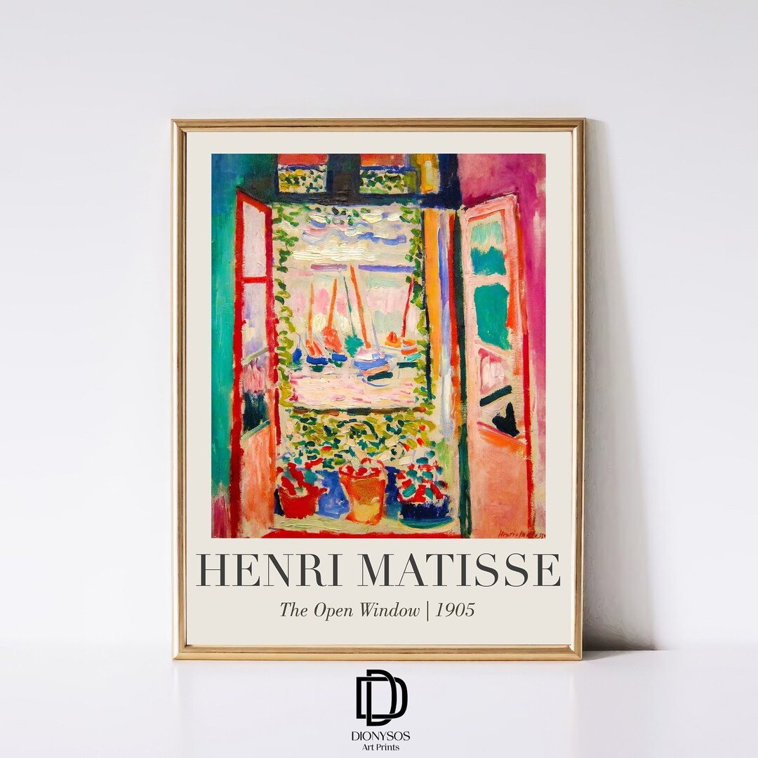 Artful Henri Matisse Printable Wall Art, the Open Window Print, Vintage ...