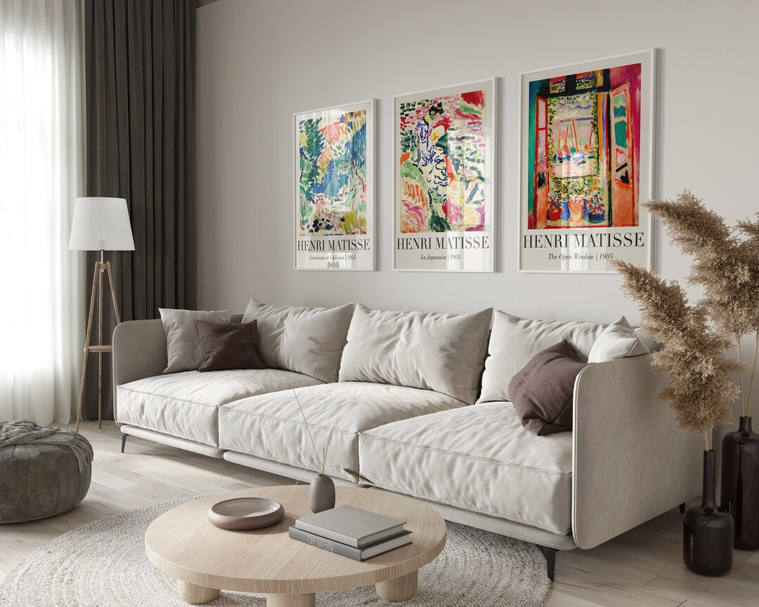 Henri Matisse Exhibition Poster Set of 3, Vintage Gallery Wall Art ...