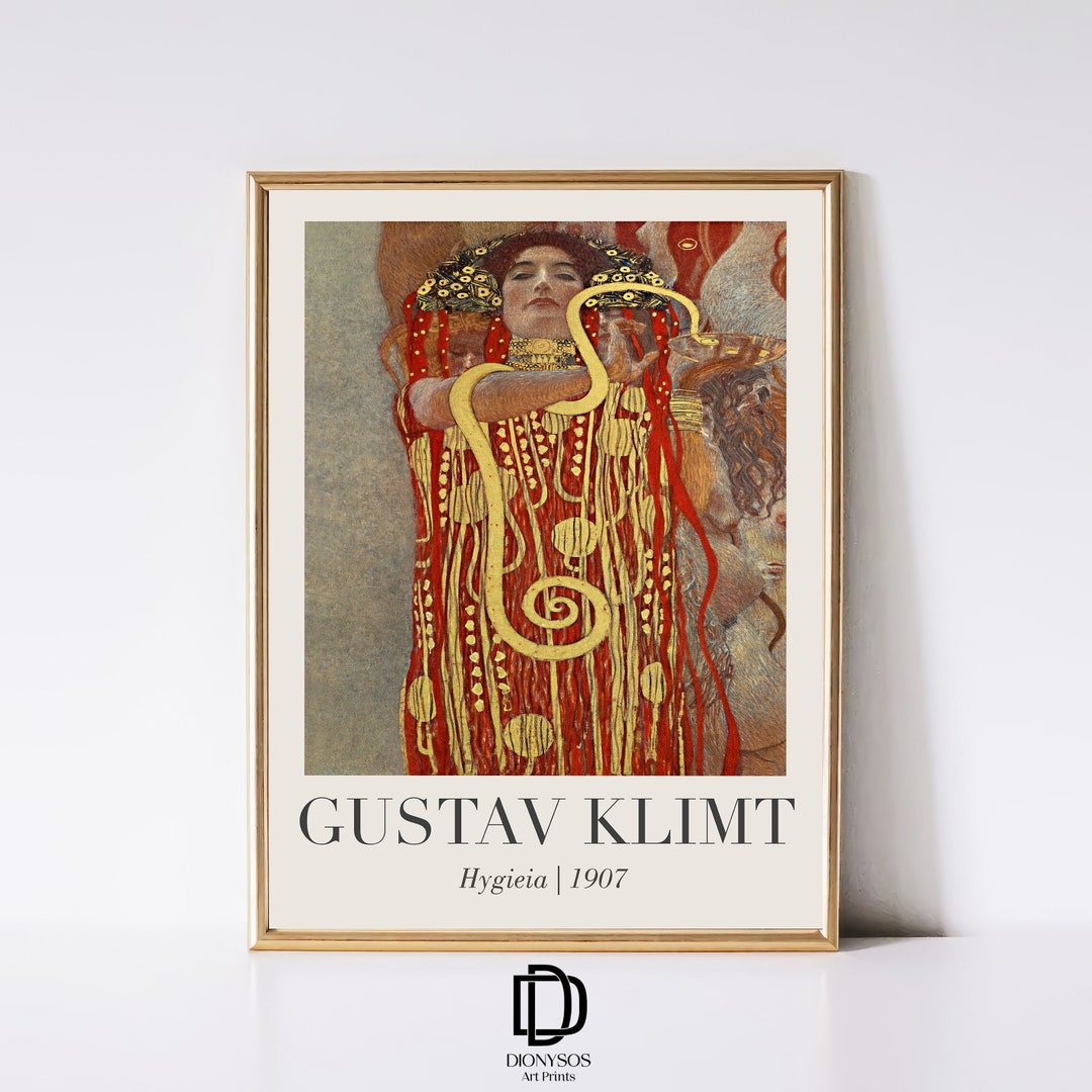 Gustav Klimt Hygieia Print, Vintage Klimt Printable Wall Art, Gustav ...