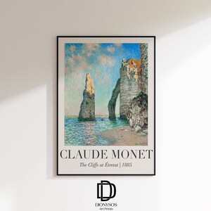 Claude Monet Set of 3 Prints, Coastal Beach Landscape Prints, Vintage ...