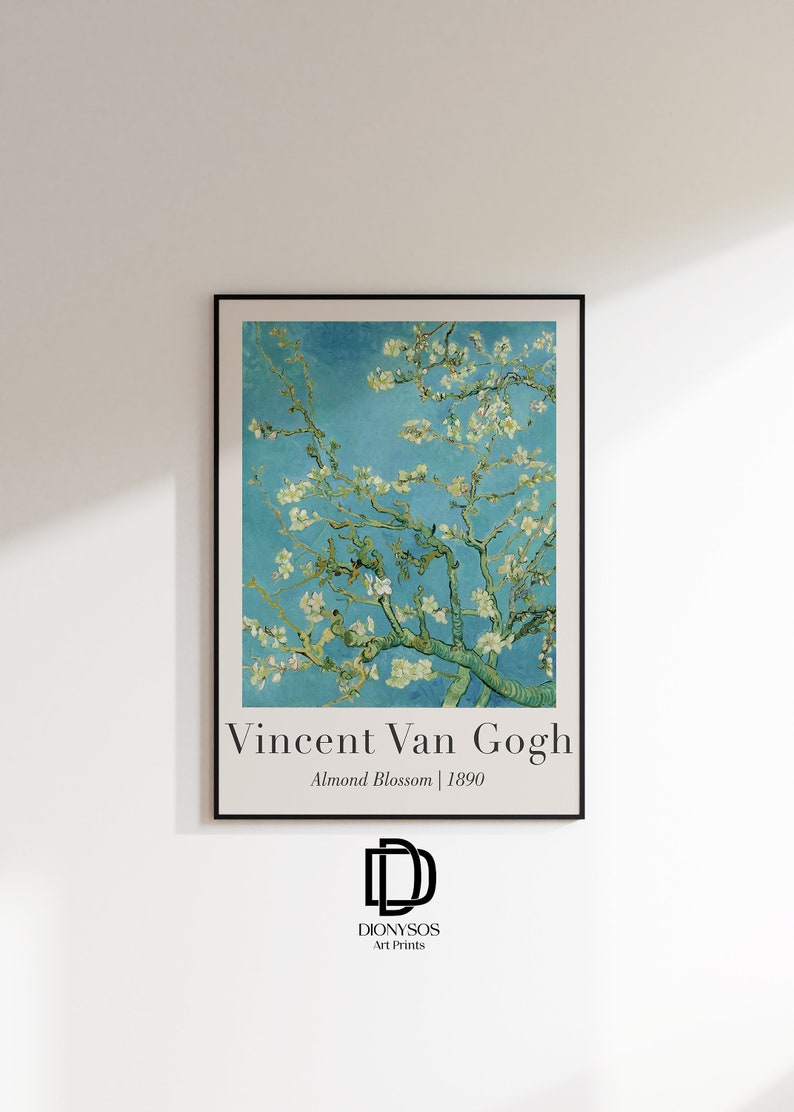 Artful Van Gogh Almond Blossom Art Print Van Gogh Exhibition - Etsy