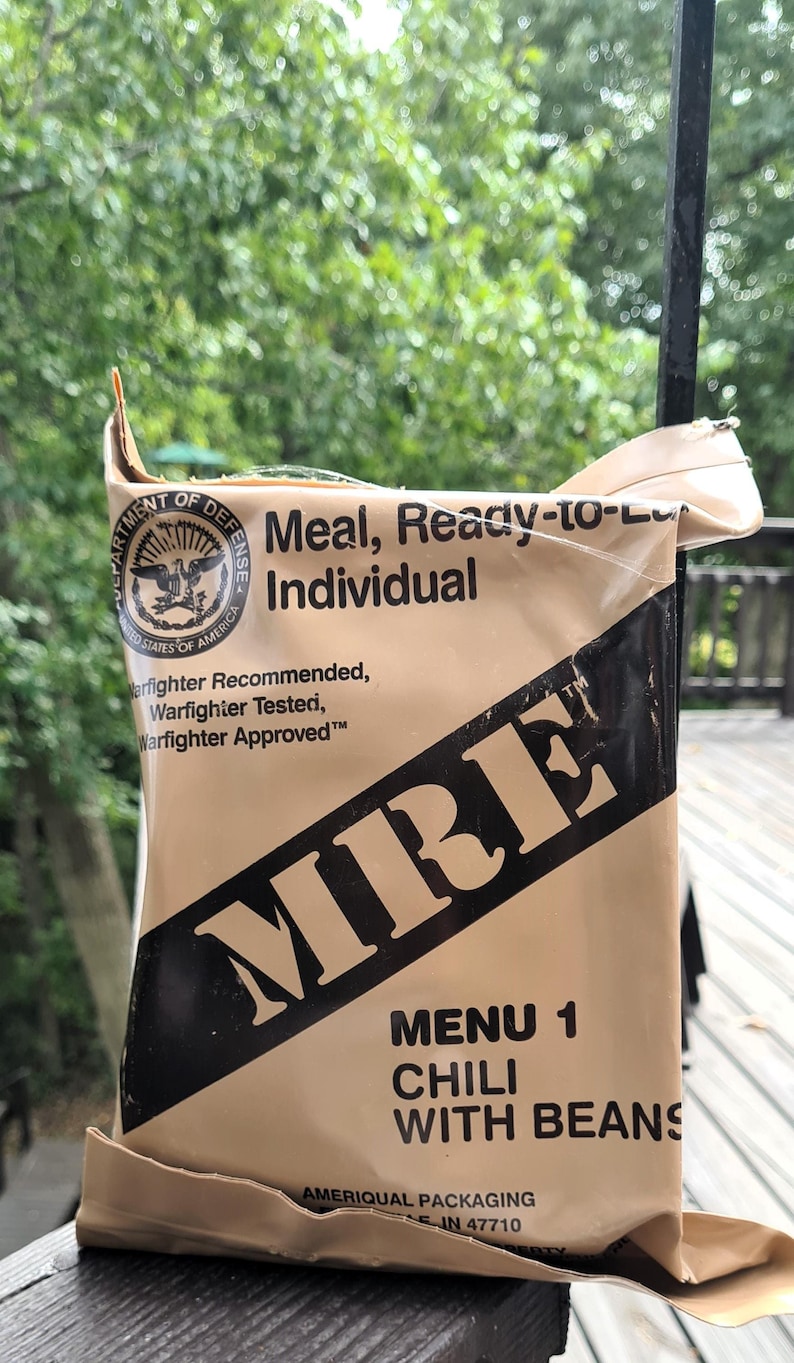 Authentic US Military MRE: Assorted Flavors - Camping & Emergency Food ...