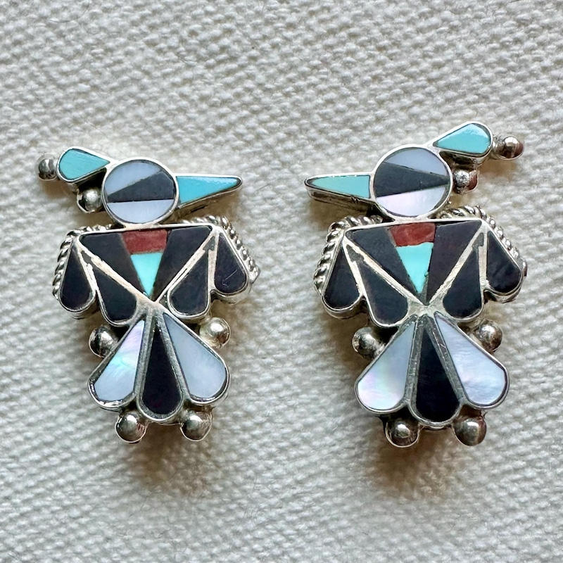 Zuni Thunderbird Earring - Etsy
