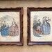Miroir Des Modes French Wood Framed Pair of 1800s Women Fashion Prints ...
