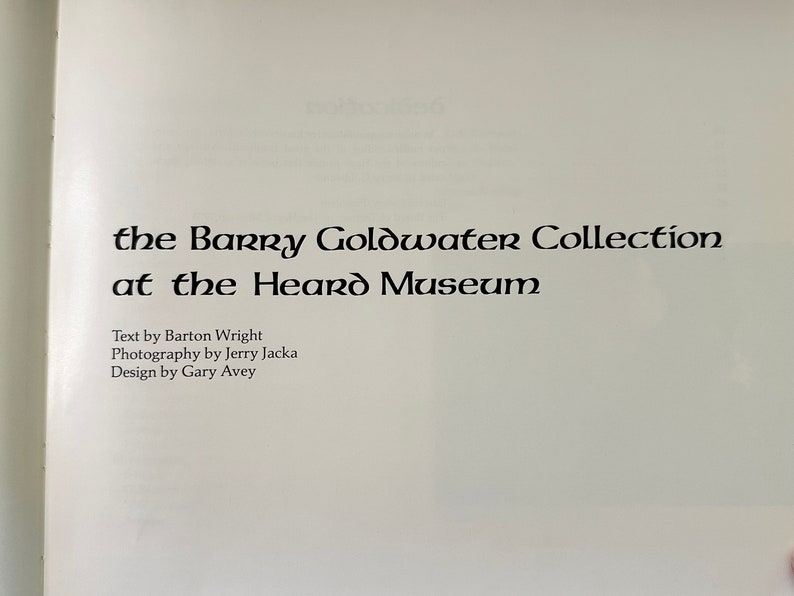 Kachinas the Barry Goldwater Collection at the Heard Museum Hardback ...