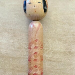 Traditional Yajiro Old Kokeshi Japan Wood Dolls Family Set Hand Painted Red and Black, Hand ...