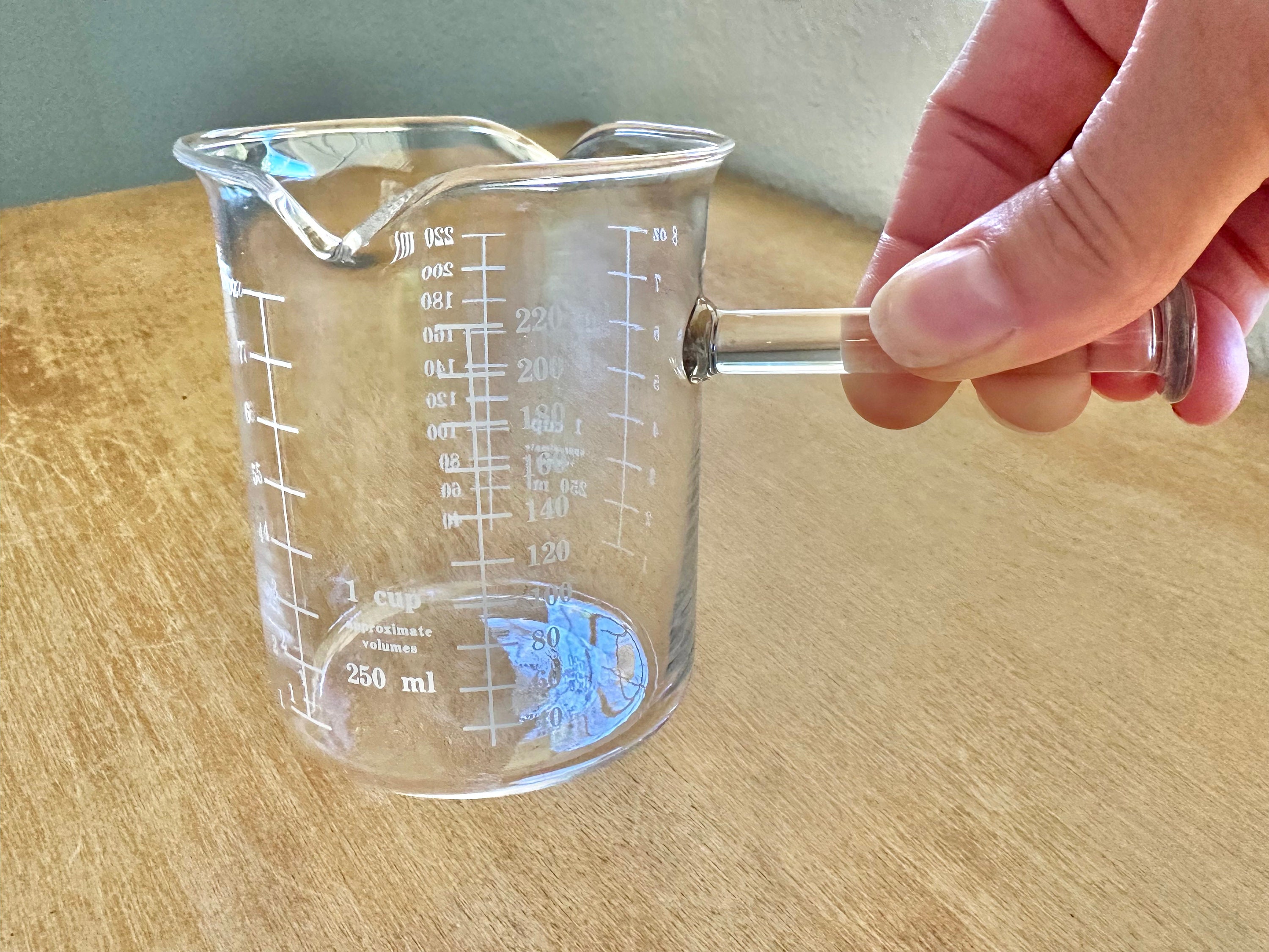 Glass Science Lab Beaker Double Spout Pour With Handle 250ml - Etsy