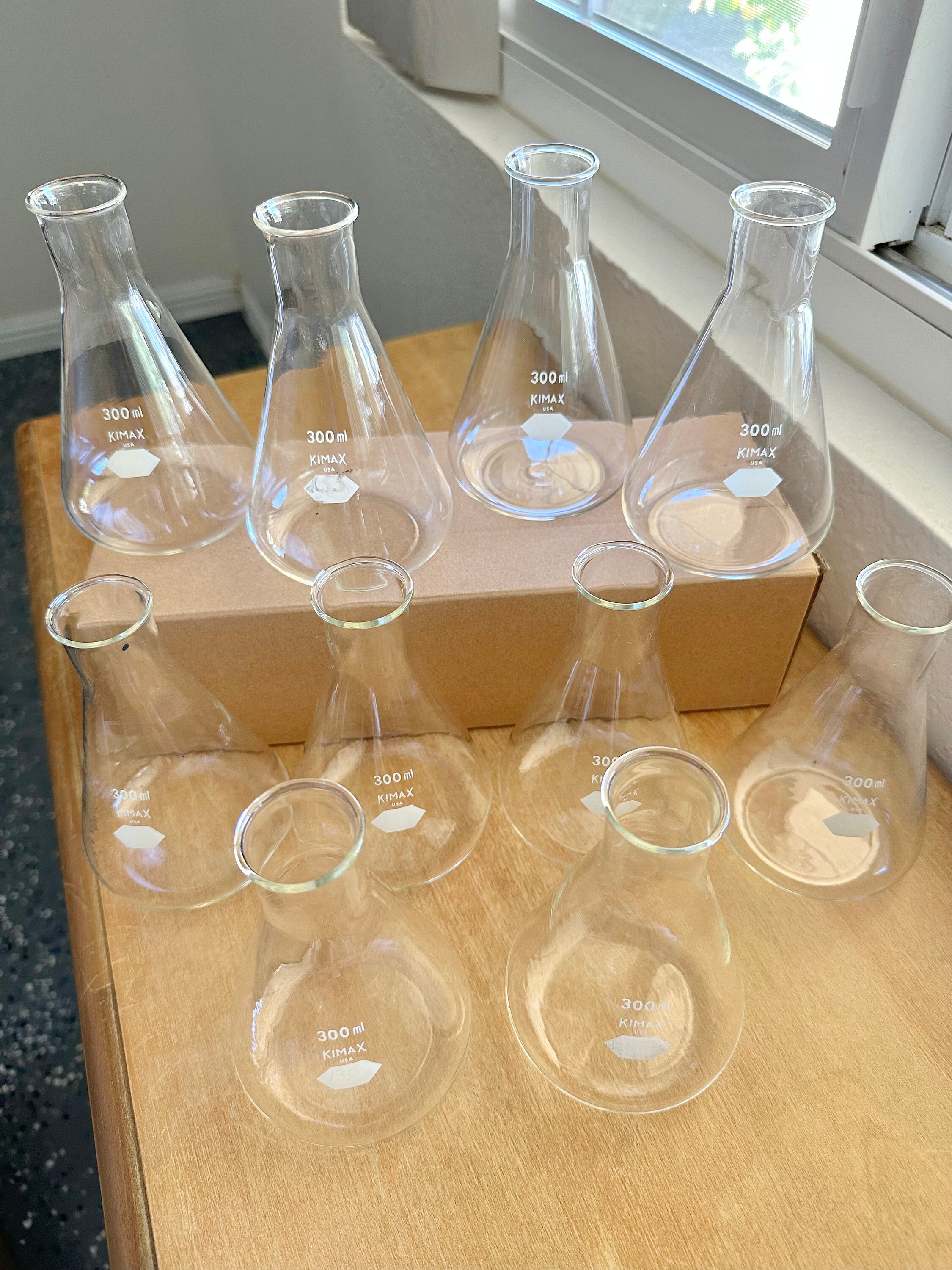 Kimax Erlenmeyer Conical Flask Vintage Science Lab Equipment - Etsy