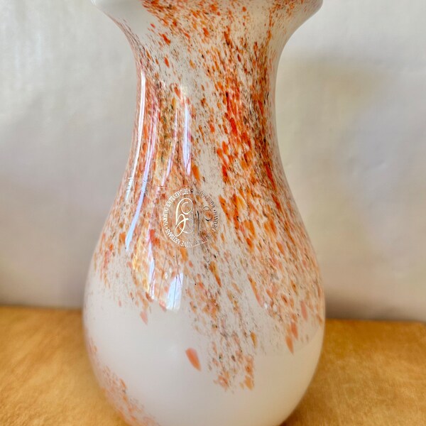 Spatter Glass Vase - Etsy