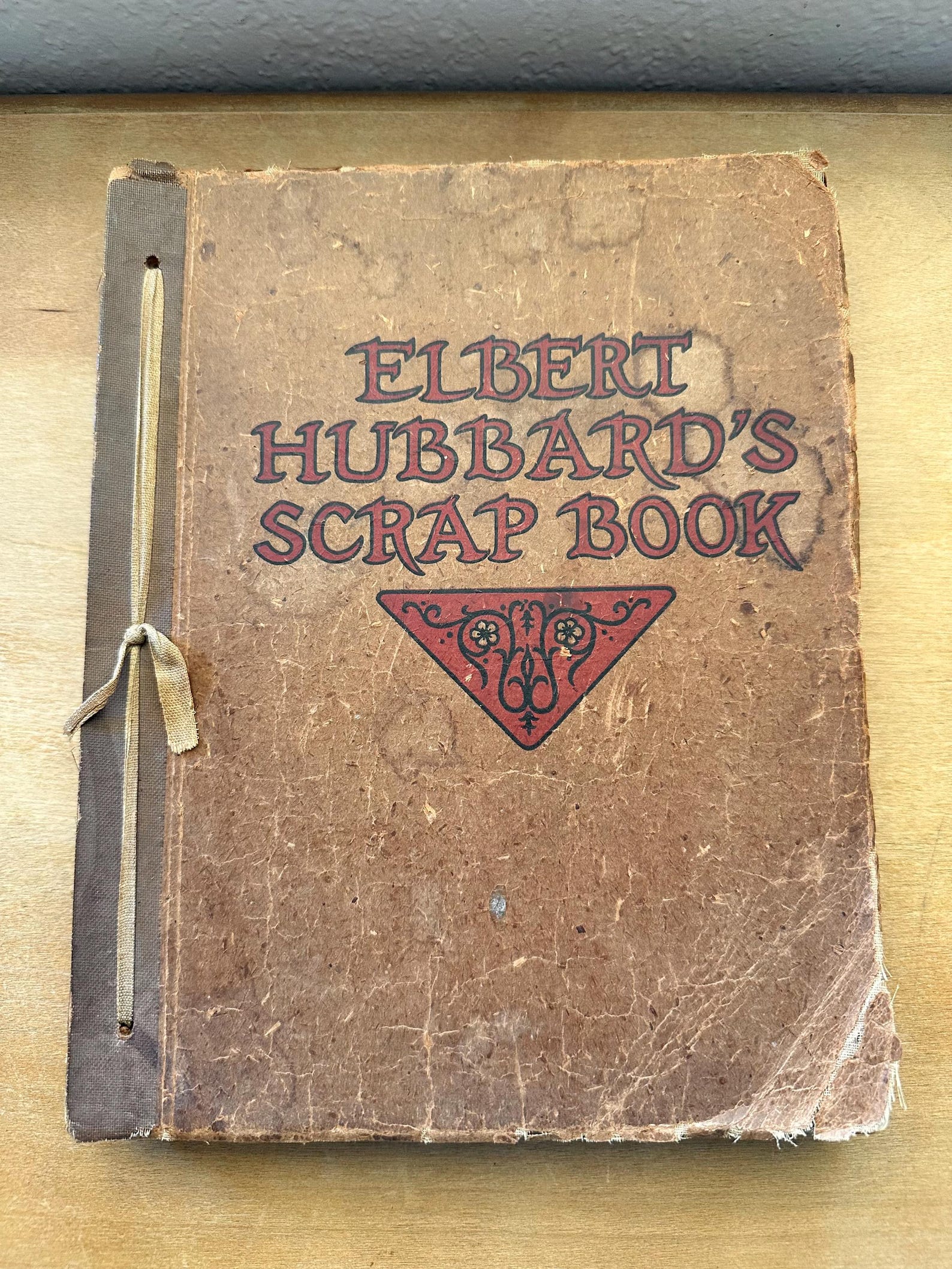Elbert Hubbard’s Scrap Book 1923 Leather Bound Antique Notebook Style ...