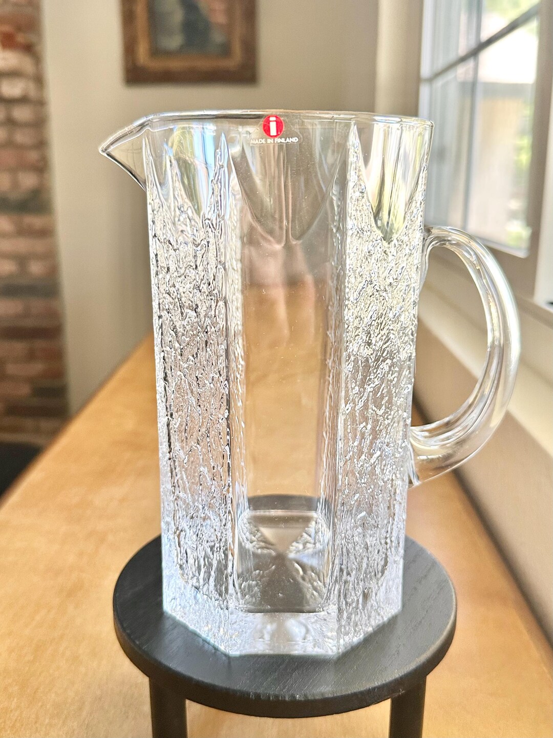 Vintage Iittala Kalinka Glass Pitcher Designed by Timo Sarpaneval ...