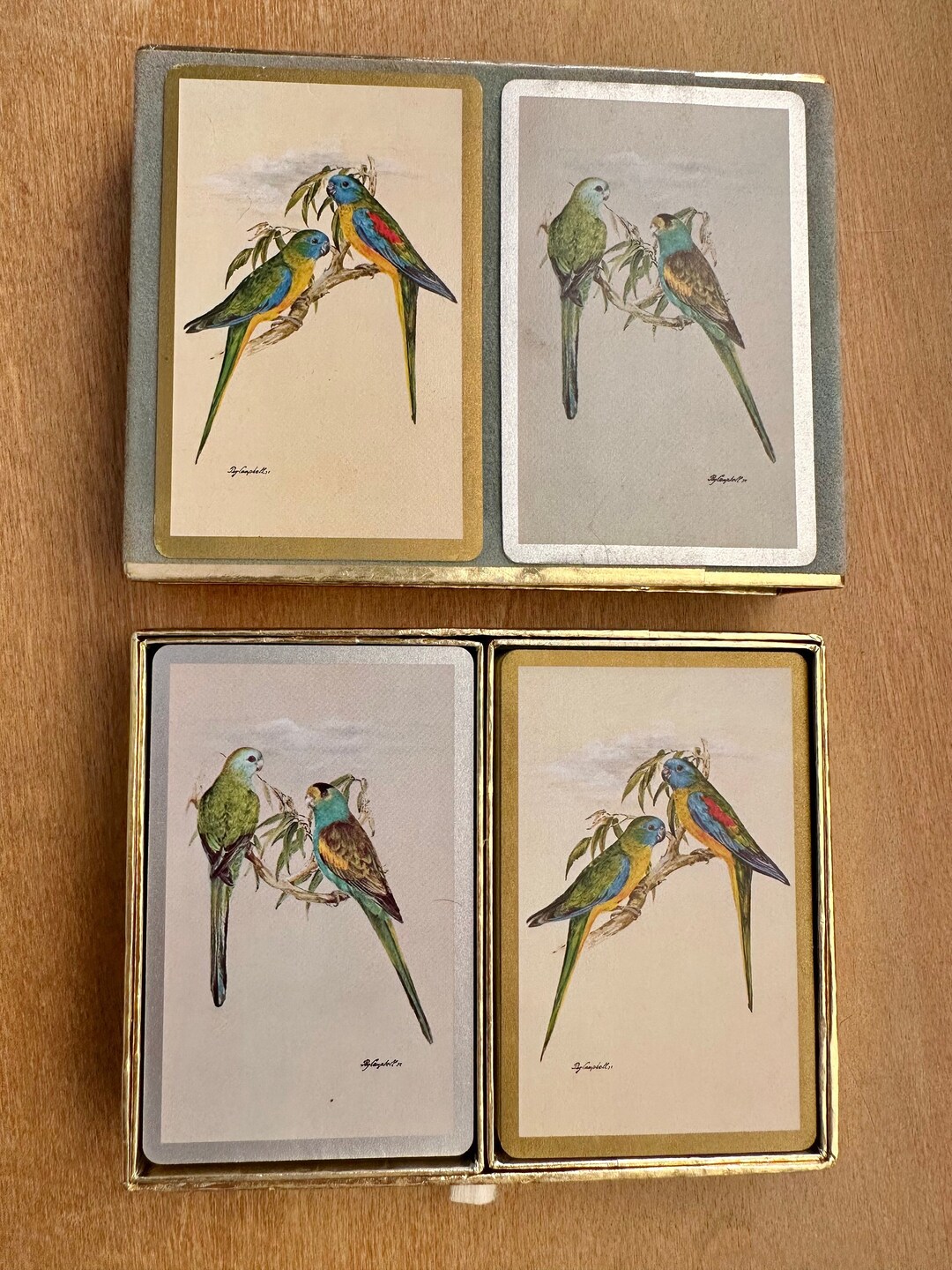 Congress Deck of Playing Cards With Australian Parrots, Cel-u-tone ...