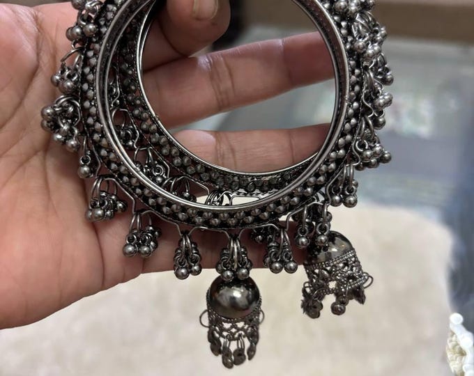 Silver Bangle Set/indian/ Pakistani/jewelley/ Fashion Bracelet - Etsy