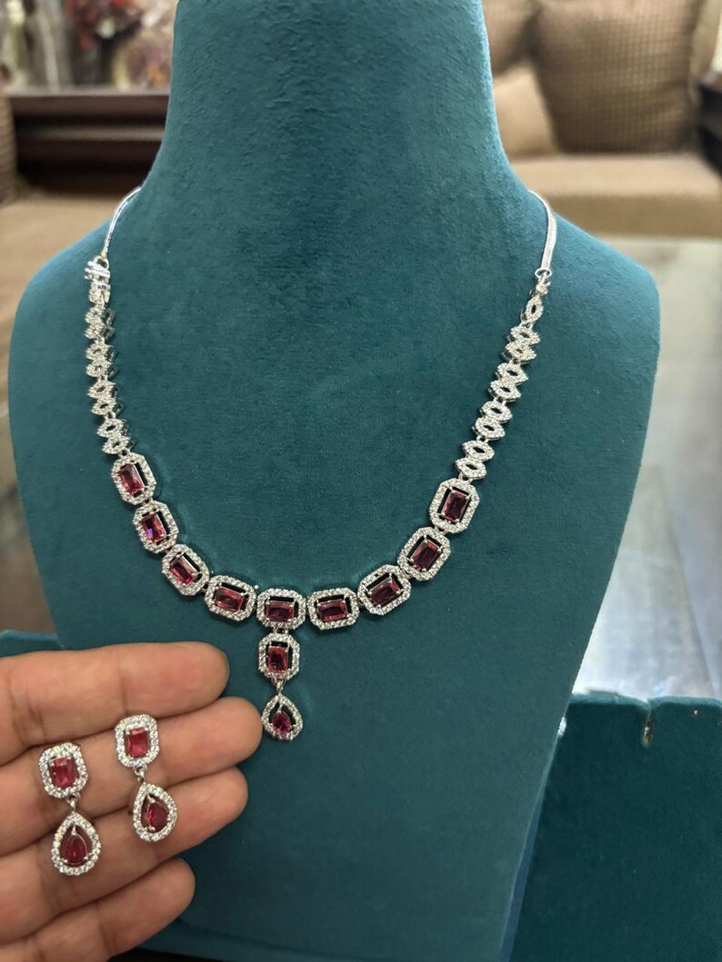 Kundan Choker Set: Indian Jewelry With Monalisa Stone Earrings - Etsy