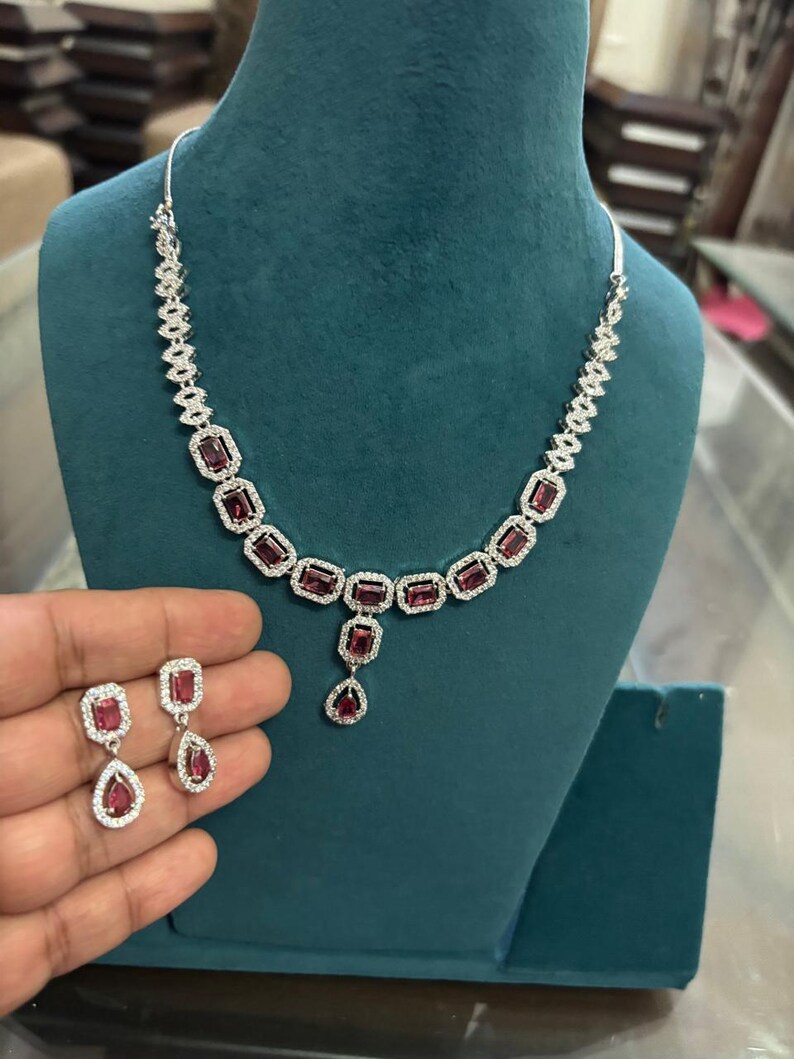 Kundan Choker Set: Indian Jewelry With Monalisa Stone Earrings - Etsy