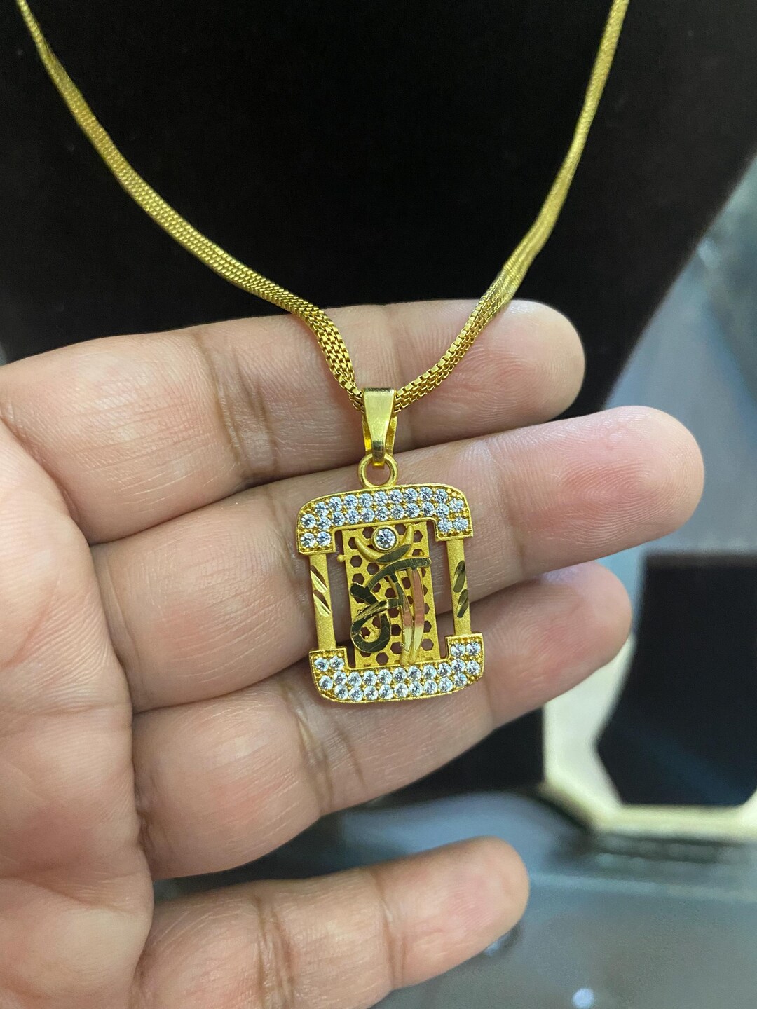 Gold Plated Indian Maa Mother Pendent Gold Plated Mom Pendent for Mom ...