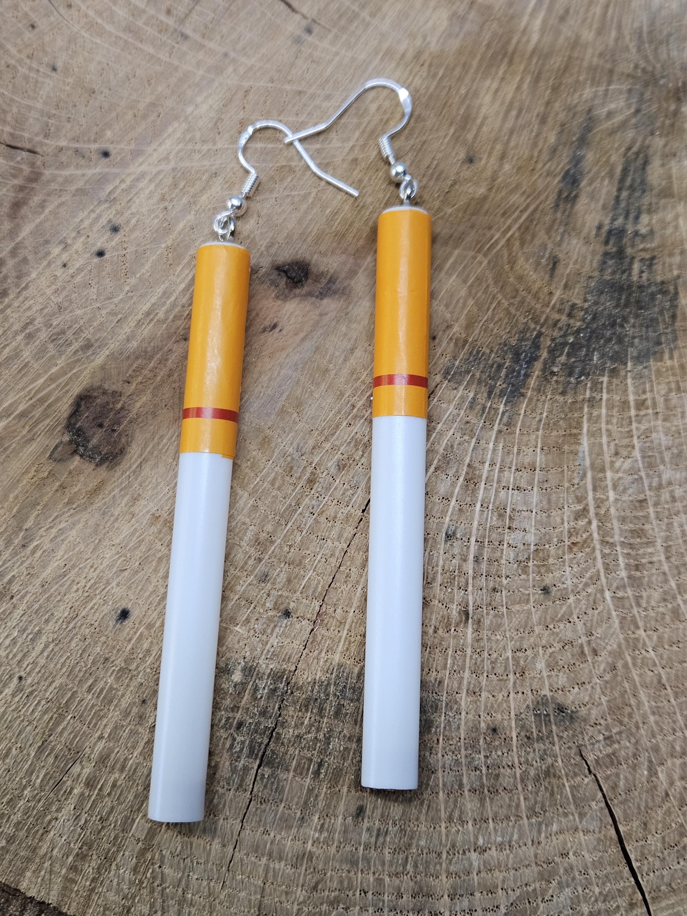 Novelty Cigarette Dangle Earrings | Funny Gag Gift Jewelry - Etsy