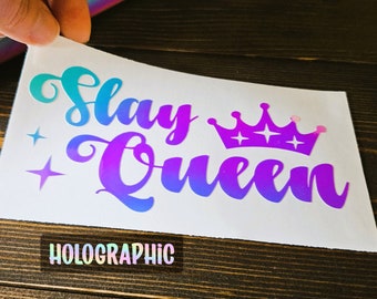 Slay Queen Car Decal. Bumper Sticker. - Etsy
