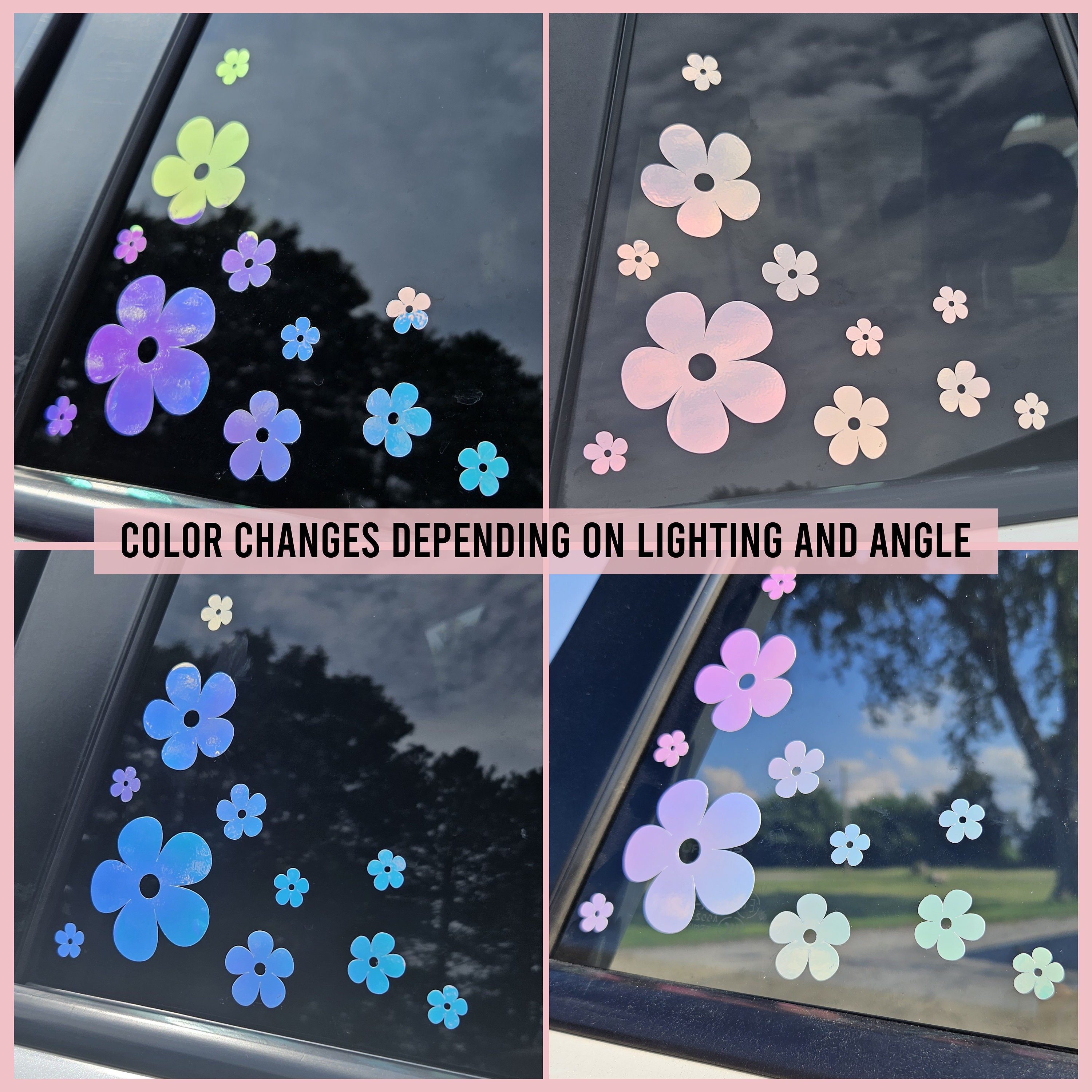 Flower Sticker Pack for Car Decals for Window Stickers of Flowers for ...