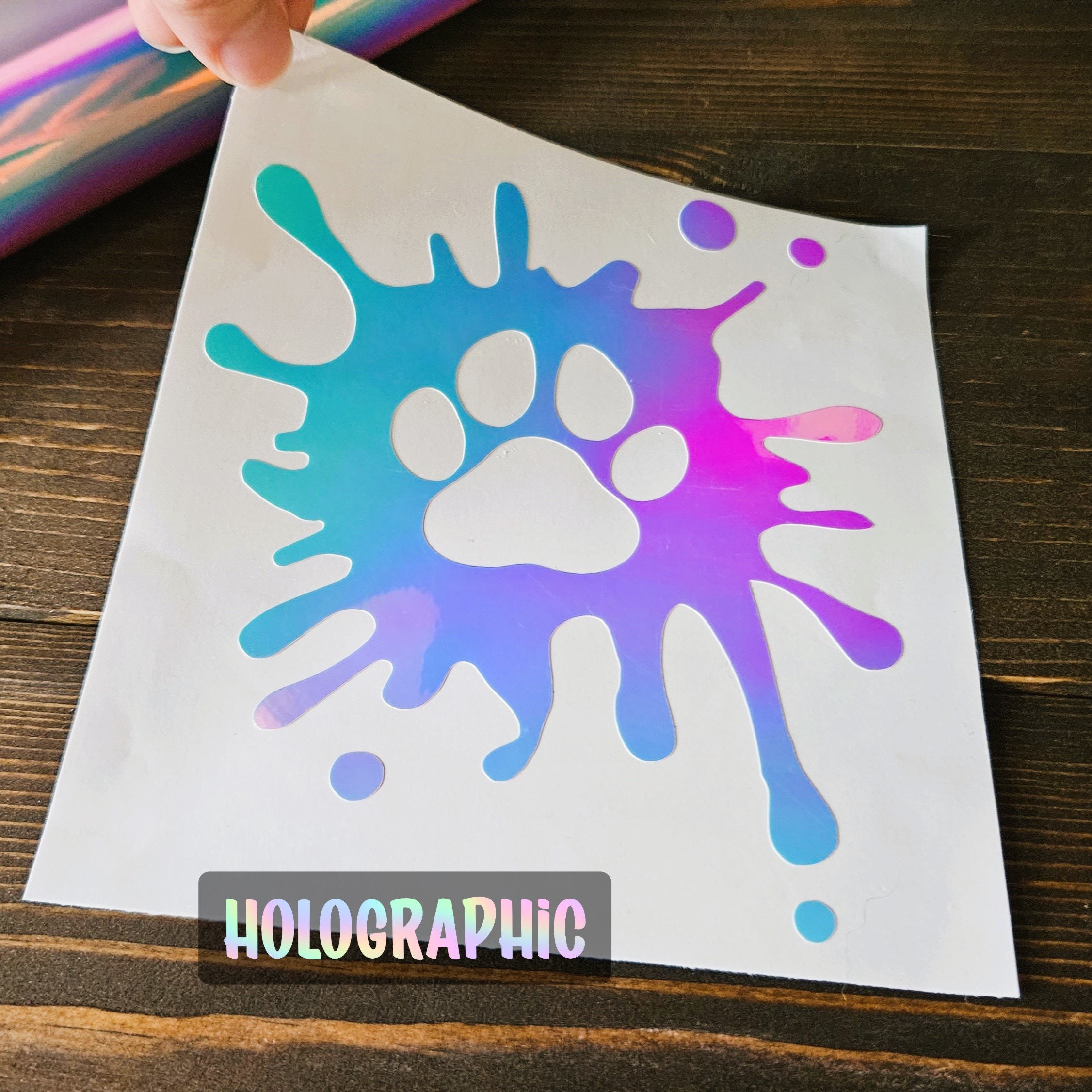 Paw Print Splatter Car Decal Dog Paw Print for Car Bumper Sticker Paw ...