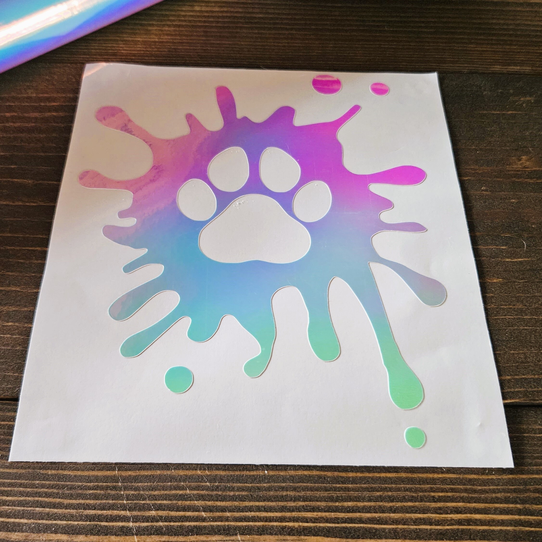 Paw Print Splatter Car Decal Dog Paw Print for Car Bumper Sticker Paw ...