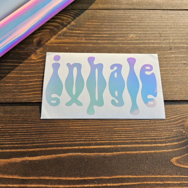 Inhale Exhale Sticker for Car Decal Stickers for Window Decals for Car ...