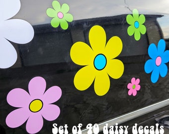 Daisy Car Window Decal Flower Car Window Decal Flowers - Etsy