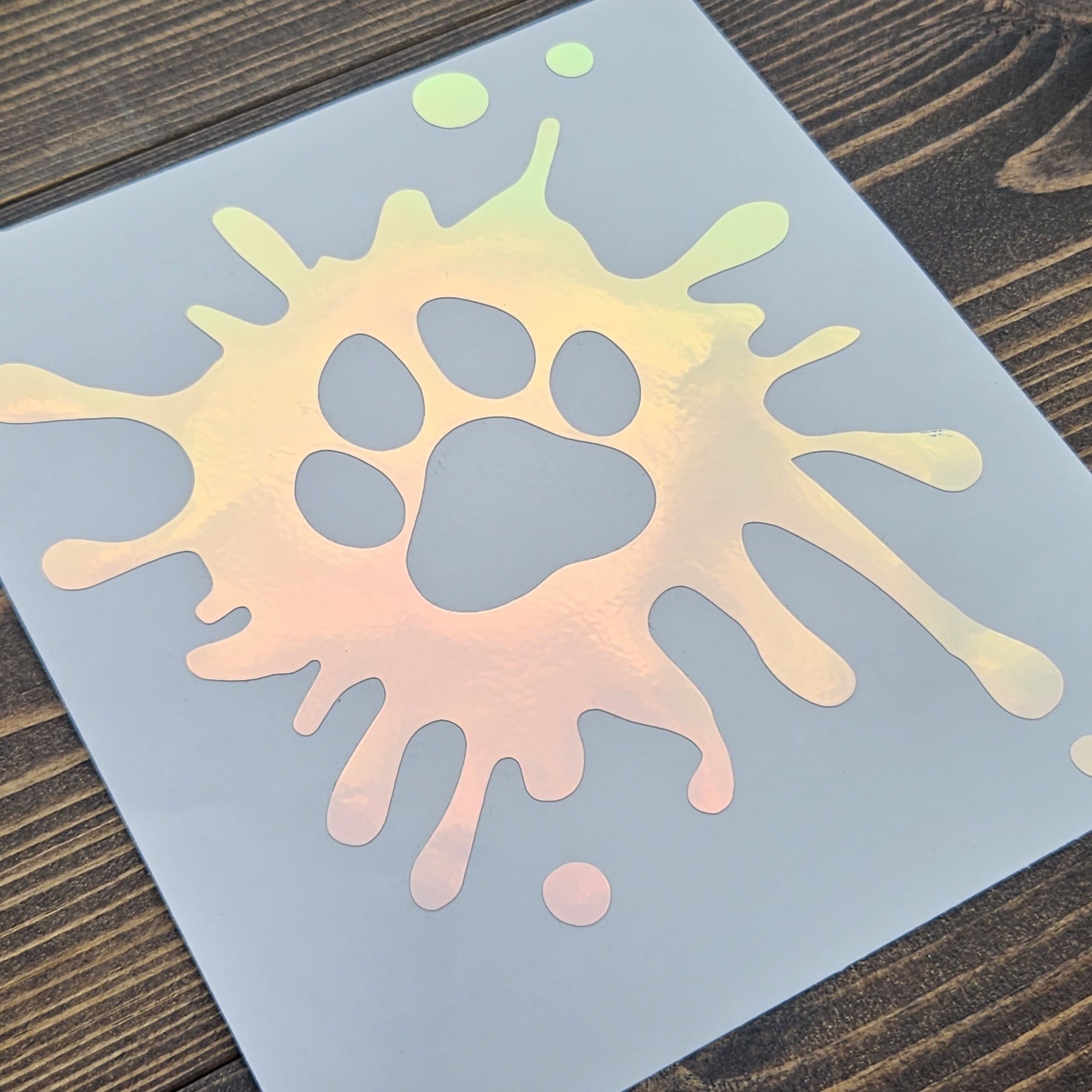 Paw Print Splatter Car Decal Dog Paw Print for Car Bumper Sticker Paw ...