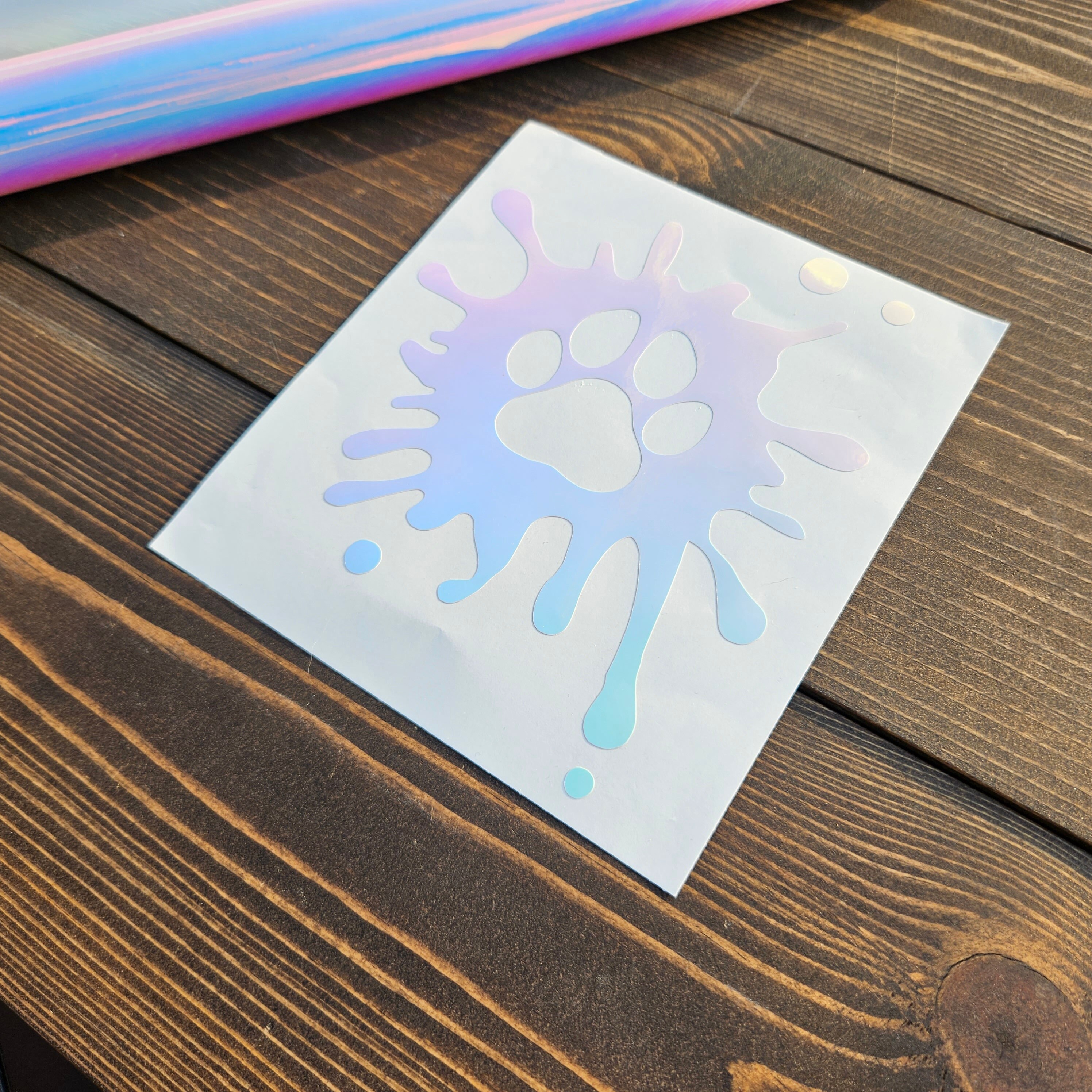 Paw Print Splatter Car Decal Dog Paw Print for Car Bumper Sticker Paw ...