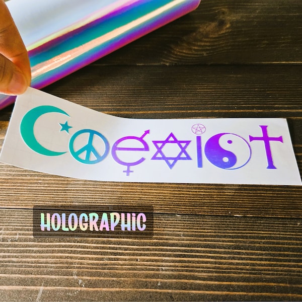Coexist Sticker - Etsy