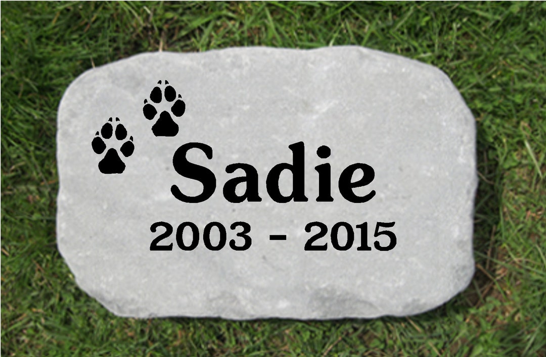 Personalized Dog Memorial Stone - Etsy