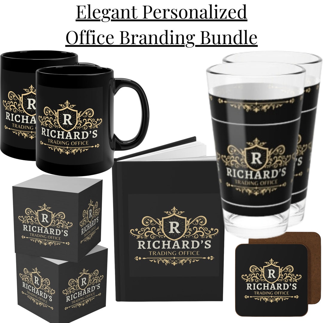 Personalized Desk Accessories, Custom Office Décor, Name and Title ...