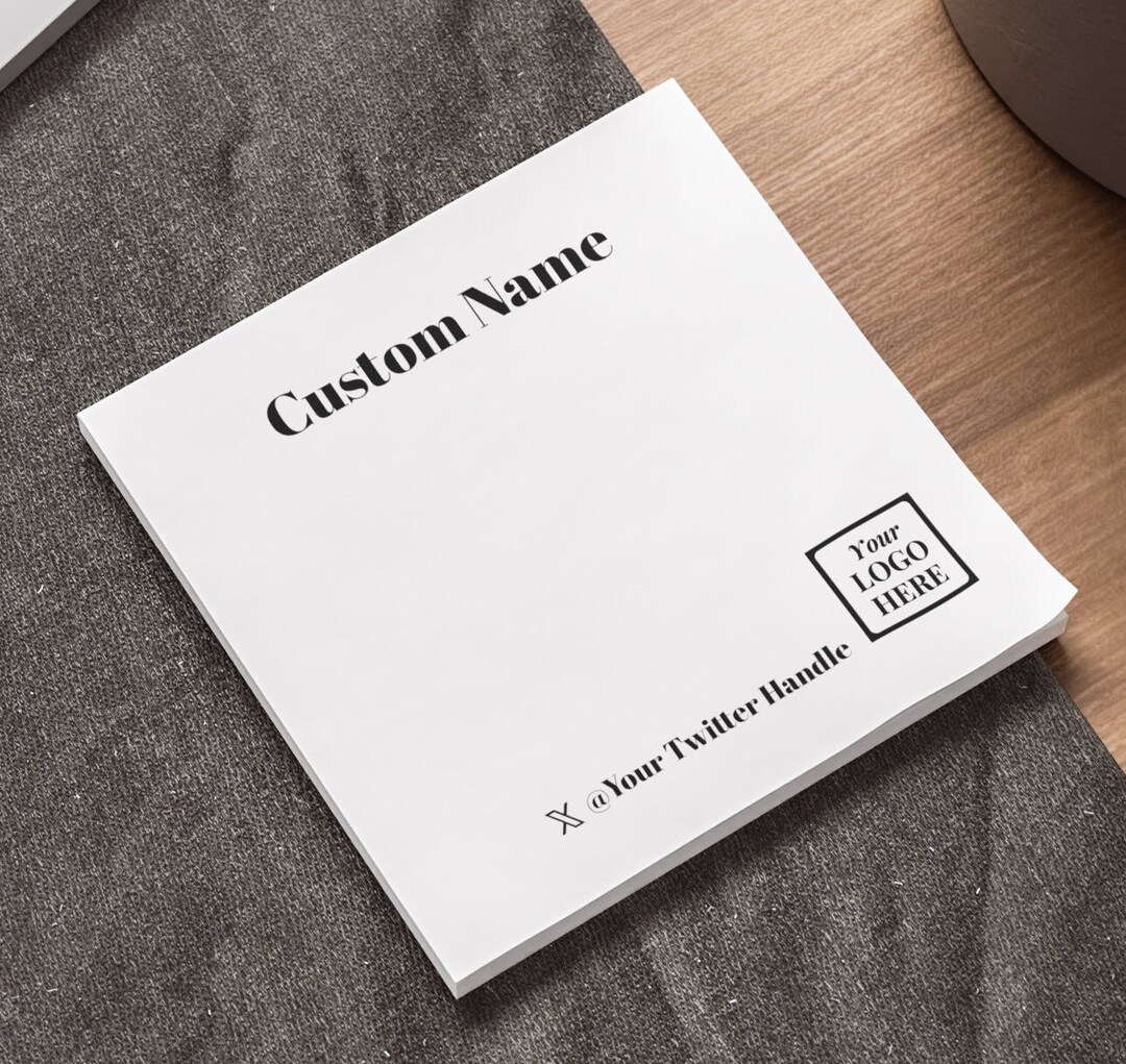 Custom Branding Post-it® Note Pads | Personalized With Name, Title ...