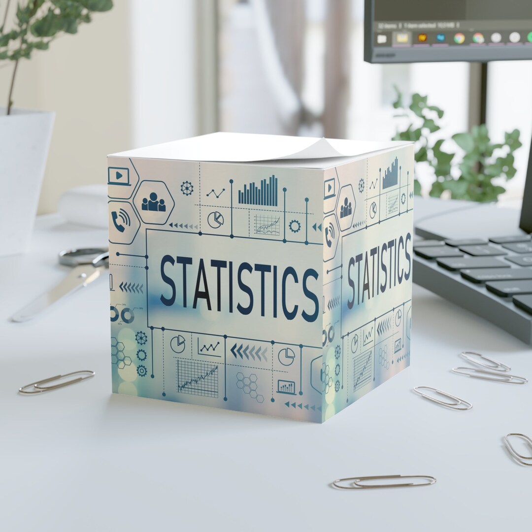 Statistics Note Cube, Statistics and Probability Desk Essentials for ...