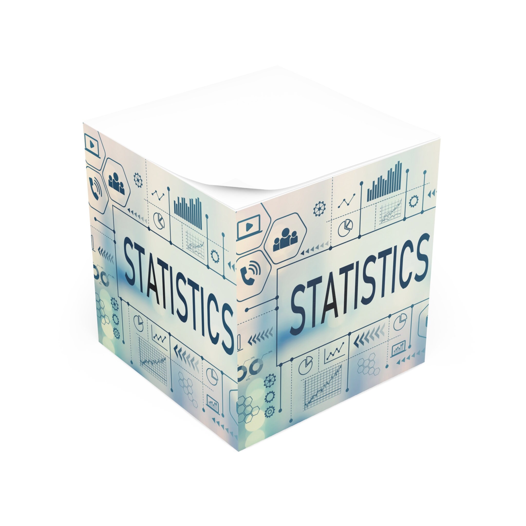 Statistics Note Cube, Statistics and Probability Desk Essentials for ...