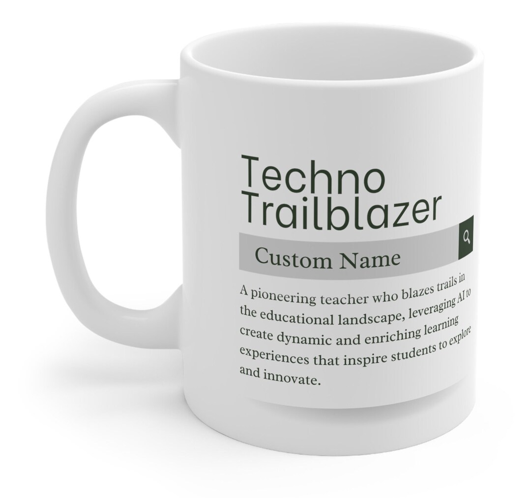 Personalized Techno Trailblazer Teacher Definition Mug Custom Tech ...