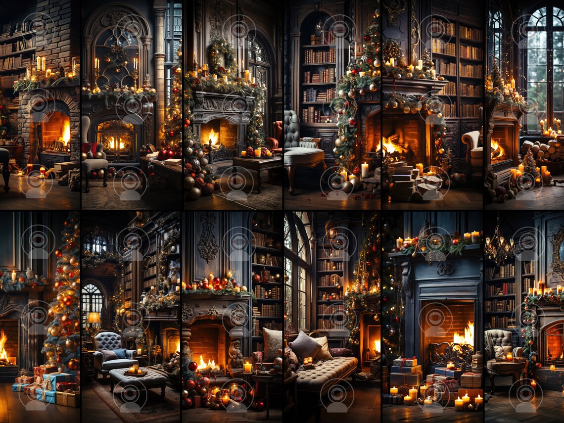 Cozy Christmas Mobile Wallpaper 12 Digital Download Backgrounds Holiday ...