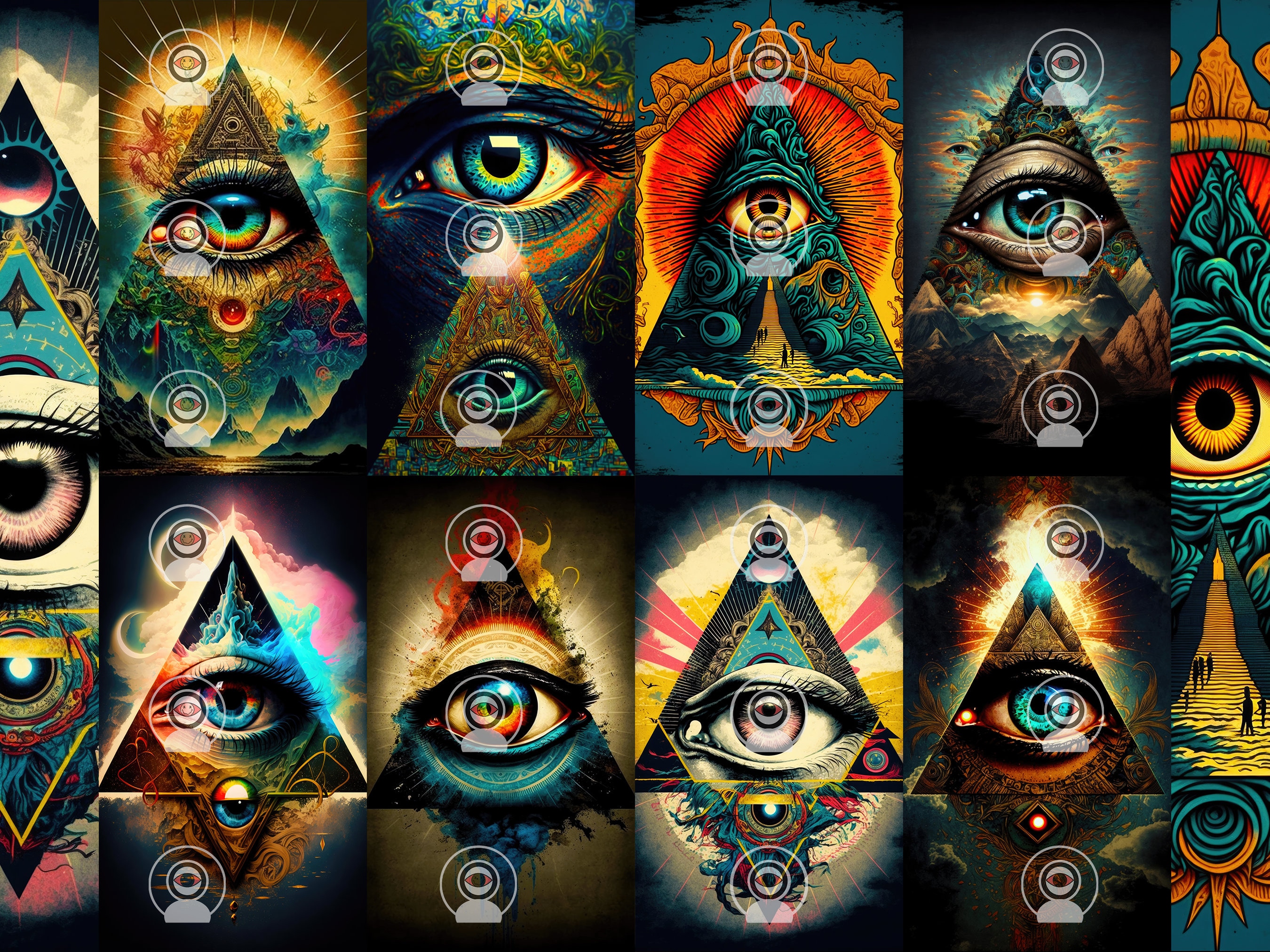 All Seeing Eye Art Wallpaper